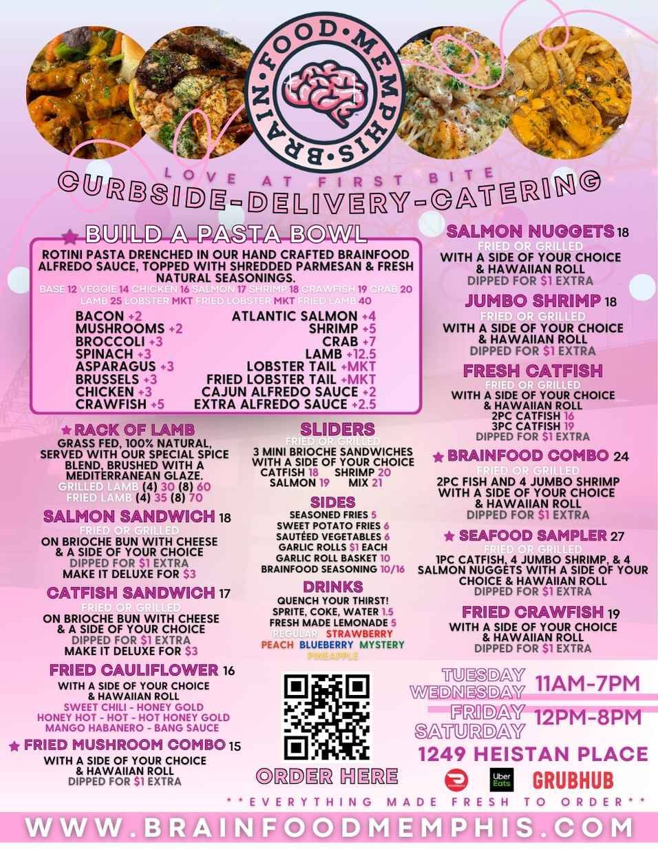 order now menu brainfood catering gift card store locator email ...